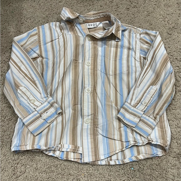 George | Shirts & Tops | George Button Down Shirt Youth Size 24m | Poshmark